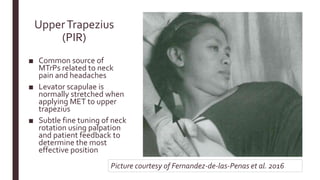 Introduction to muscle energy techniques (METs) | PPTX