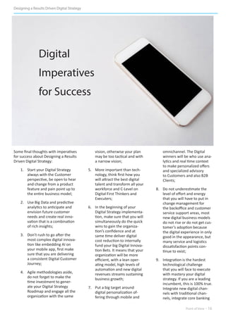 Designing a Results Driven Digital Strategy: Customers and Corporations’ Digital Journeys are ...