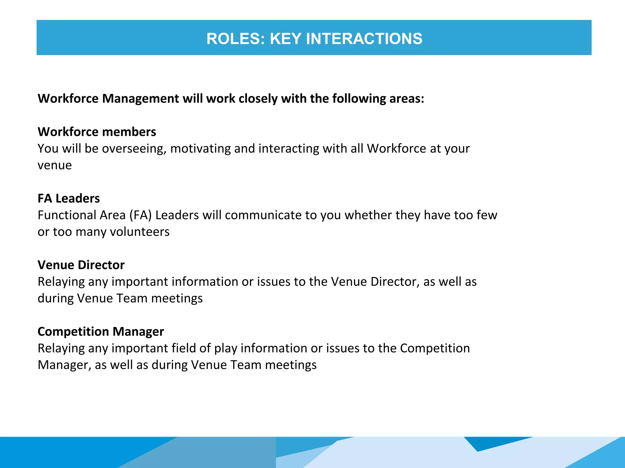 Workforce Management Role-Specific Training | PPTX