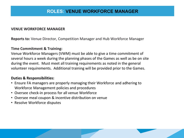 Workforce Management Role-Specific Training | PPT