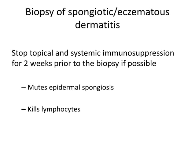 Interpretation of Pathology Reports in Biopsies for Dermatitis | PPT