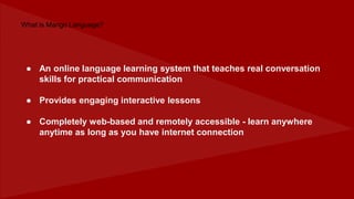 Final version mango language database presentation | PPT