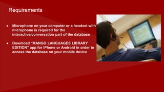 Final version mango language database presentation | PPT