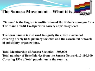 SANASA Insurance experience in the transition from informal to formal | PPT