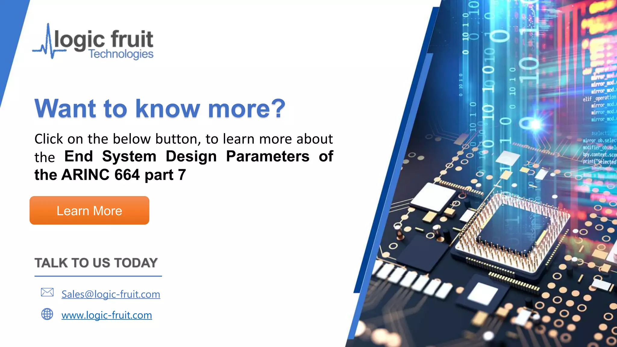 End System Design Parameters of the ARINC 664 part 7 | PPTX