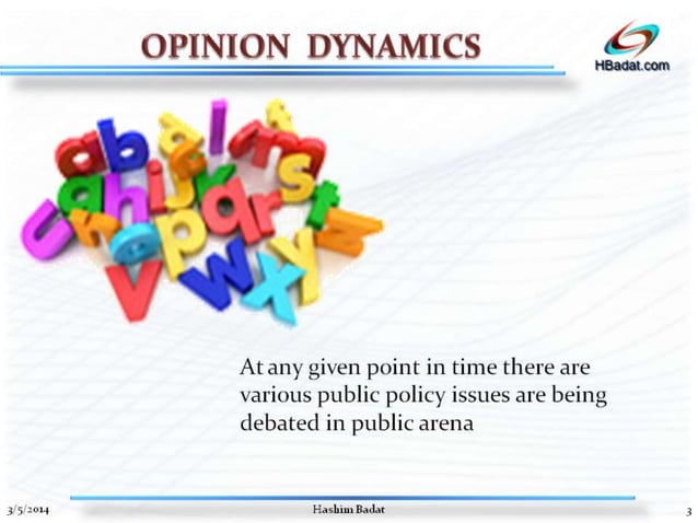 OPINION DYNAMICS & PUBLIC BEHAVIOR | PPTX
