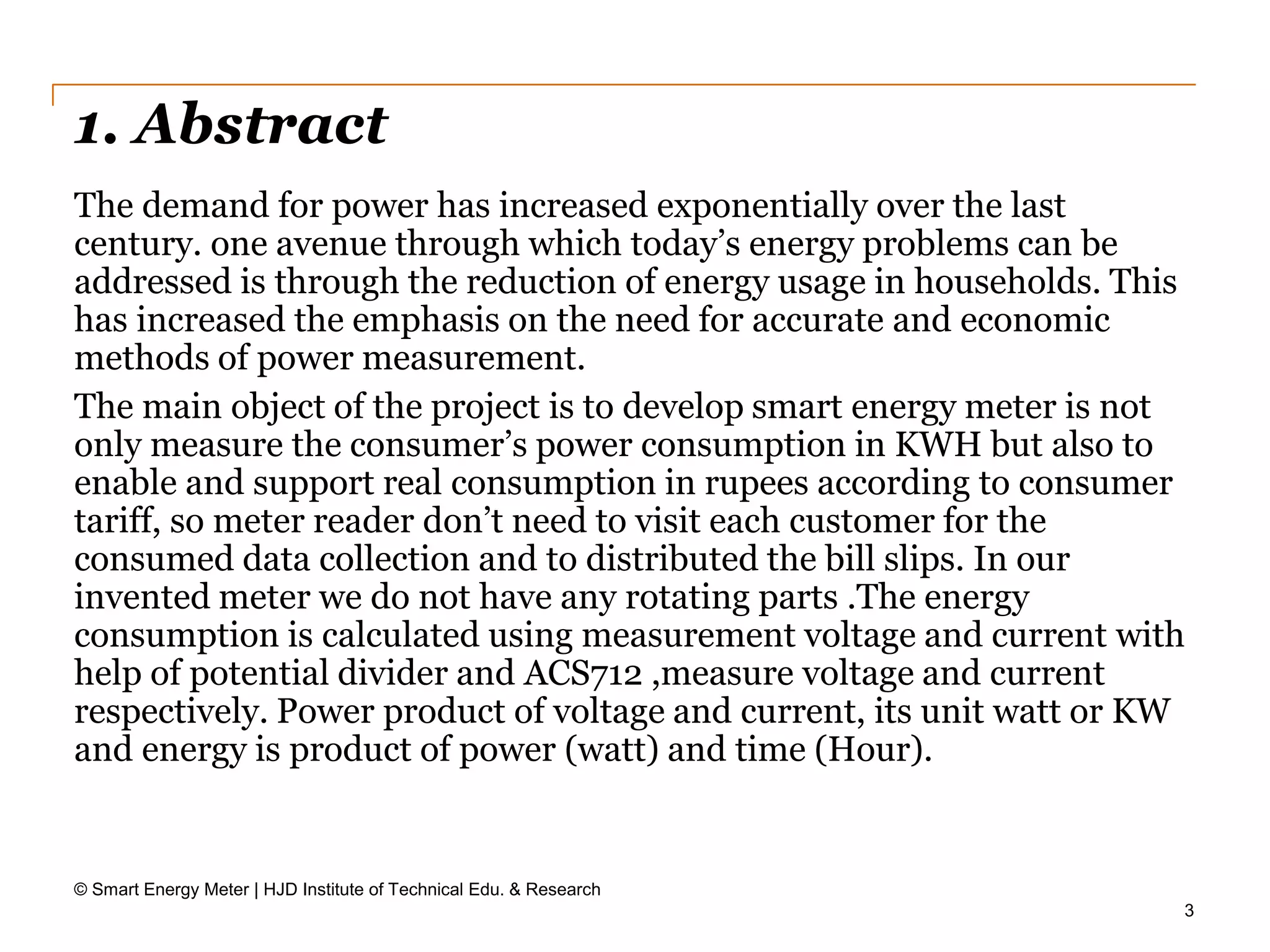 Design & Building Smart Energy Meter | PPTX