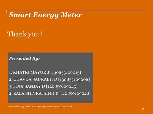 Design & Building Smart Energy Meter | PPTX