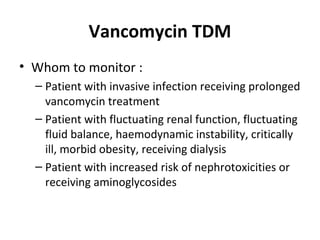 therapeutic drug monitoring of antibiotics | PPT