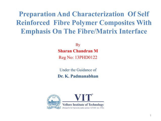 Preparation and characterization of self reinforced fibre polymer ...