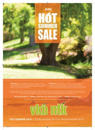 VKB NTK Hot Summer Sale! | PDF | Home Appliances | Home & Garden