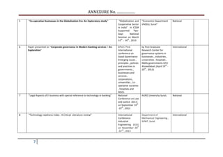 Final vsg annexure | PPT
