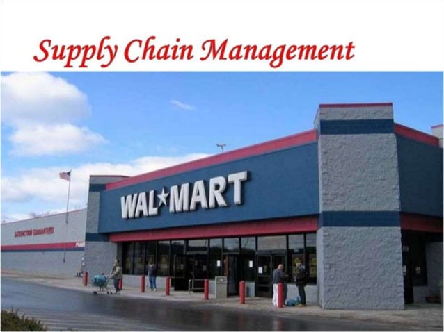 Supply chain management Walmart presentation slides | PPTX