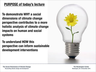 The Social Dimensions of Climate Change | PDF