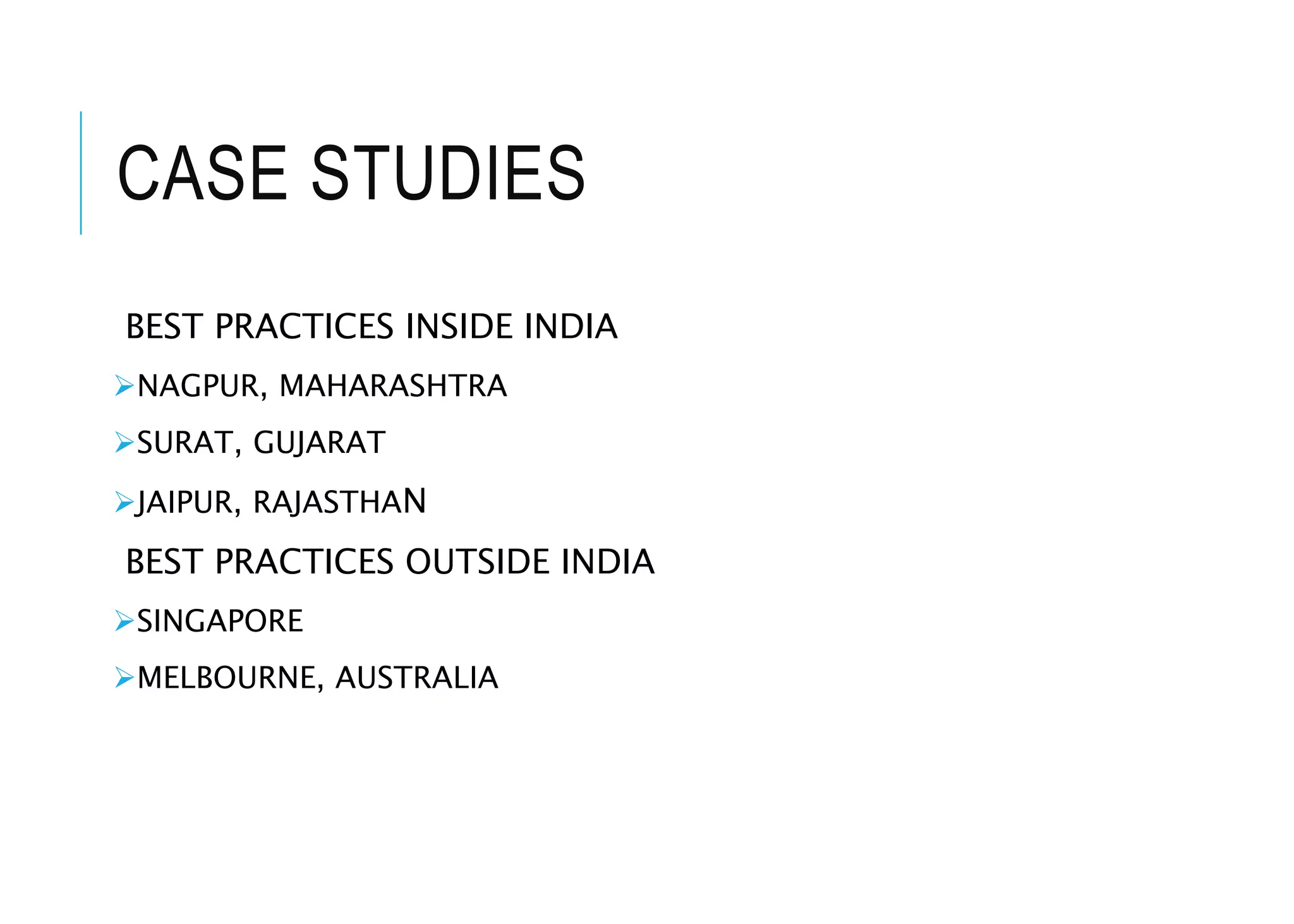 Case Studies of Water Supply Infrastructures | PPTX