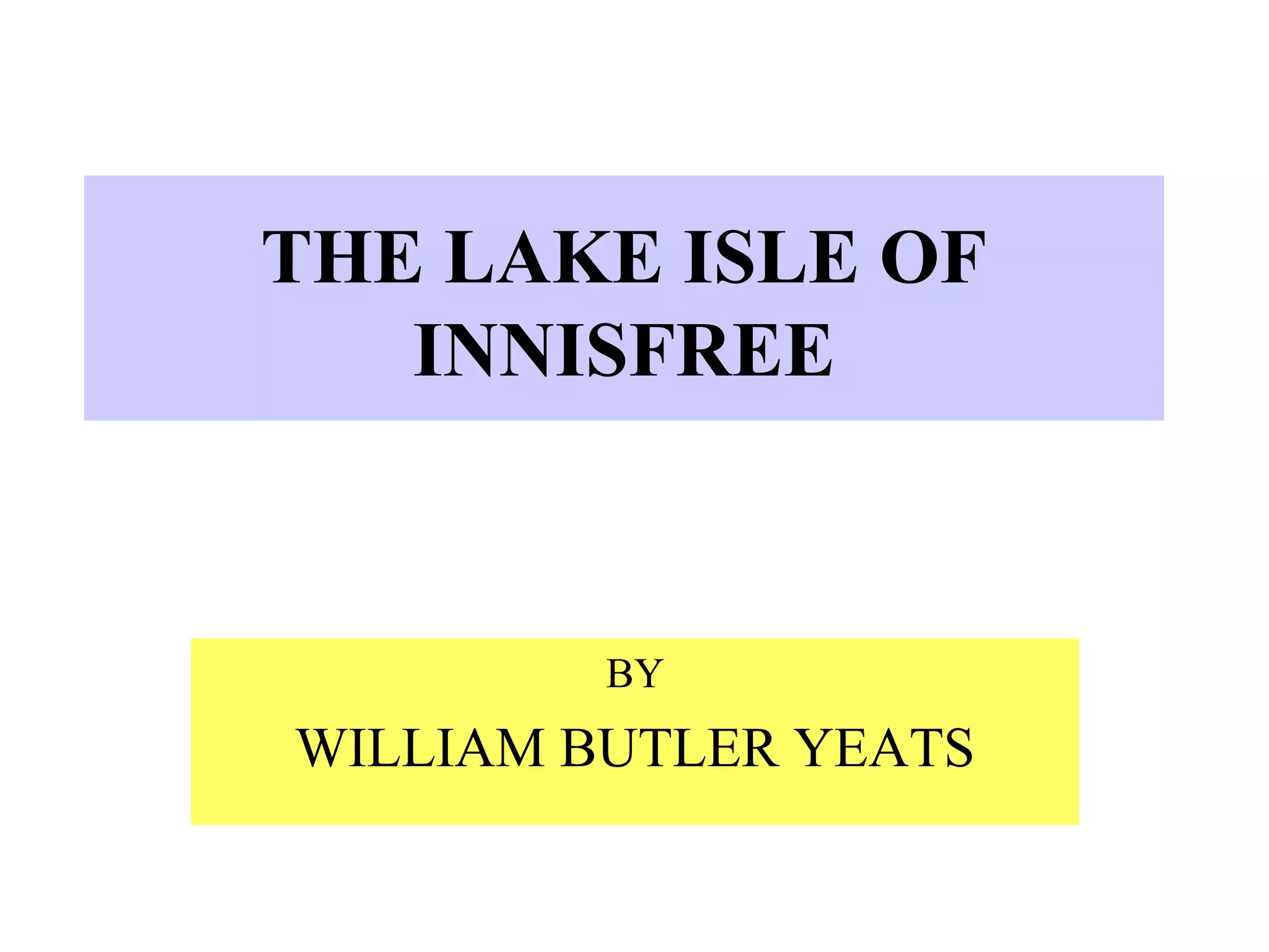 Final wb yeates | PPT