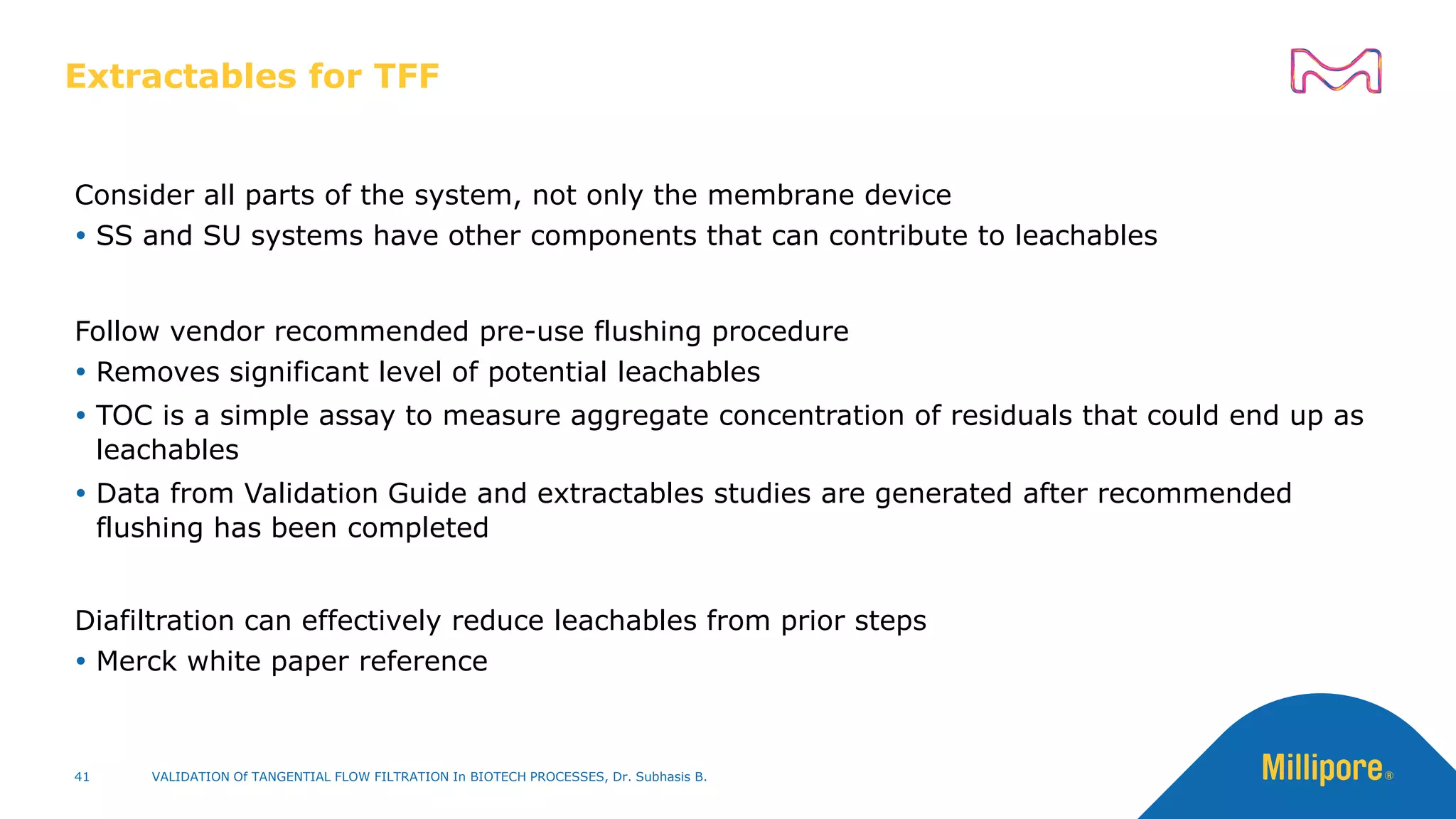 Validation of Tangential Flow Filtration in Biotech Processes | PDF