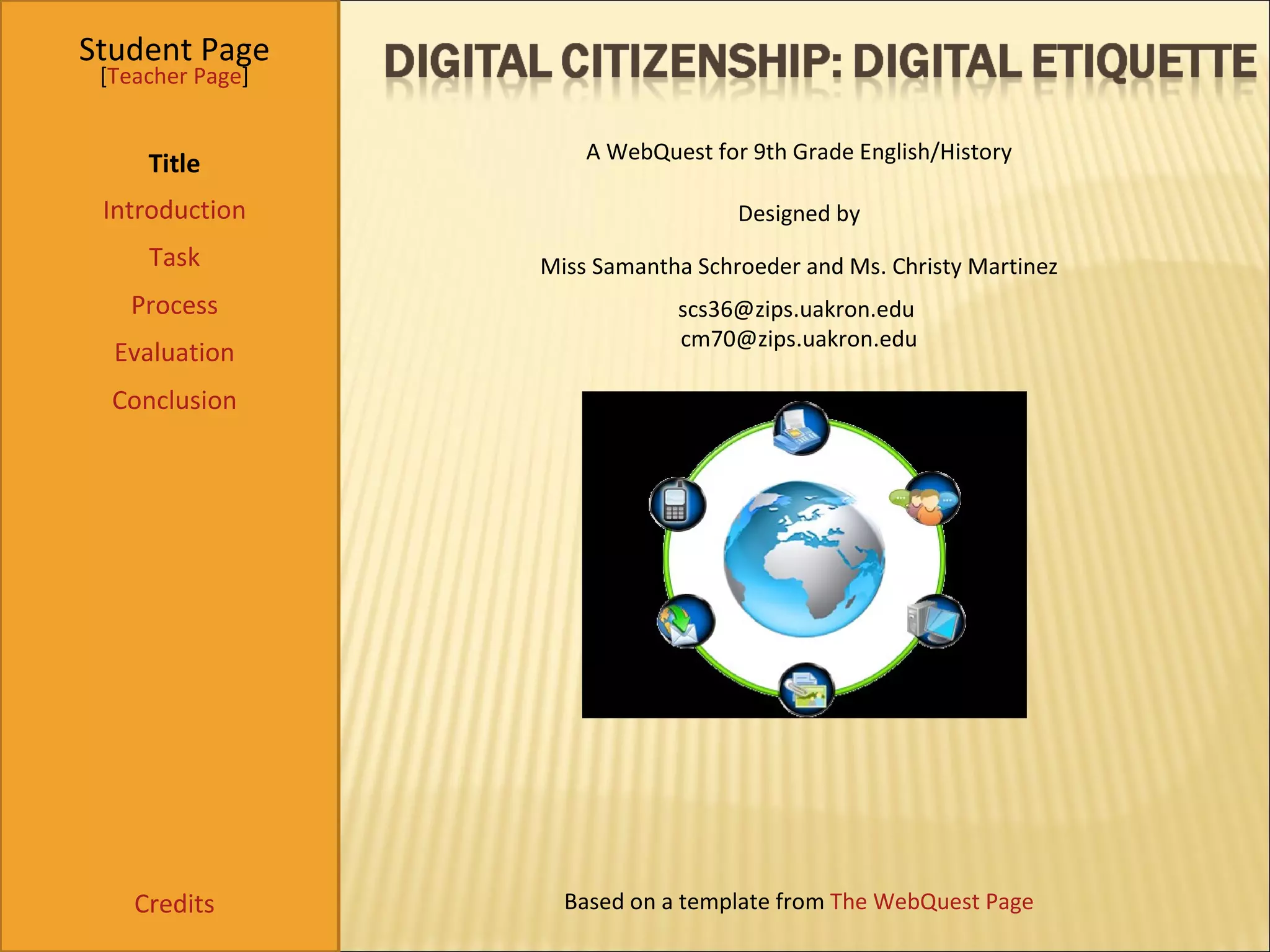 Final webquest digital citizenship | PPT