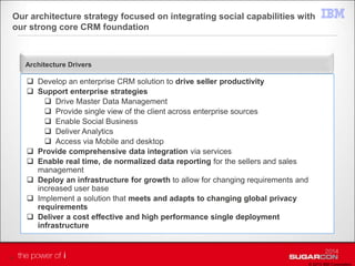 Lessons Learned: Building IBM's Next Generation CRM Architecture | PPT