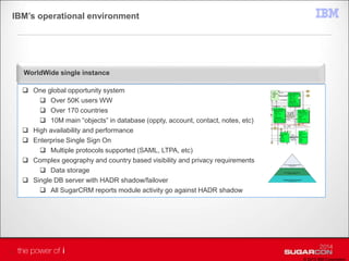 Lessons Learned: Building IBM's Next Generation CRM Architecture | PPT