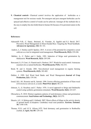 Final weed seed production pdf | PDF