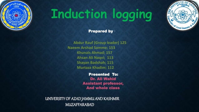 Introduction to Induction Logging | PPTX | Geology | Science
