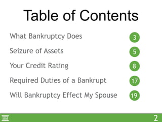 What Are The Effects of Filing Bankruptcy? | PPT
