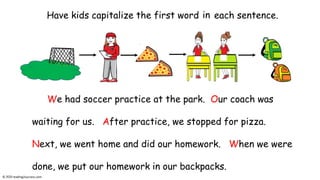How to Teach Kids When to Capitalize Words: (1) first word of a ...
