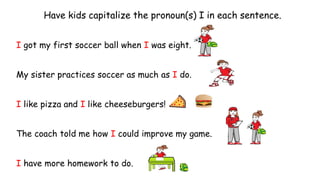 How to Teach Kids When to Capitalize Words: (1) first word of a ...