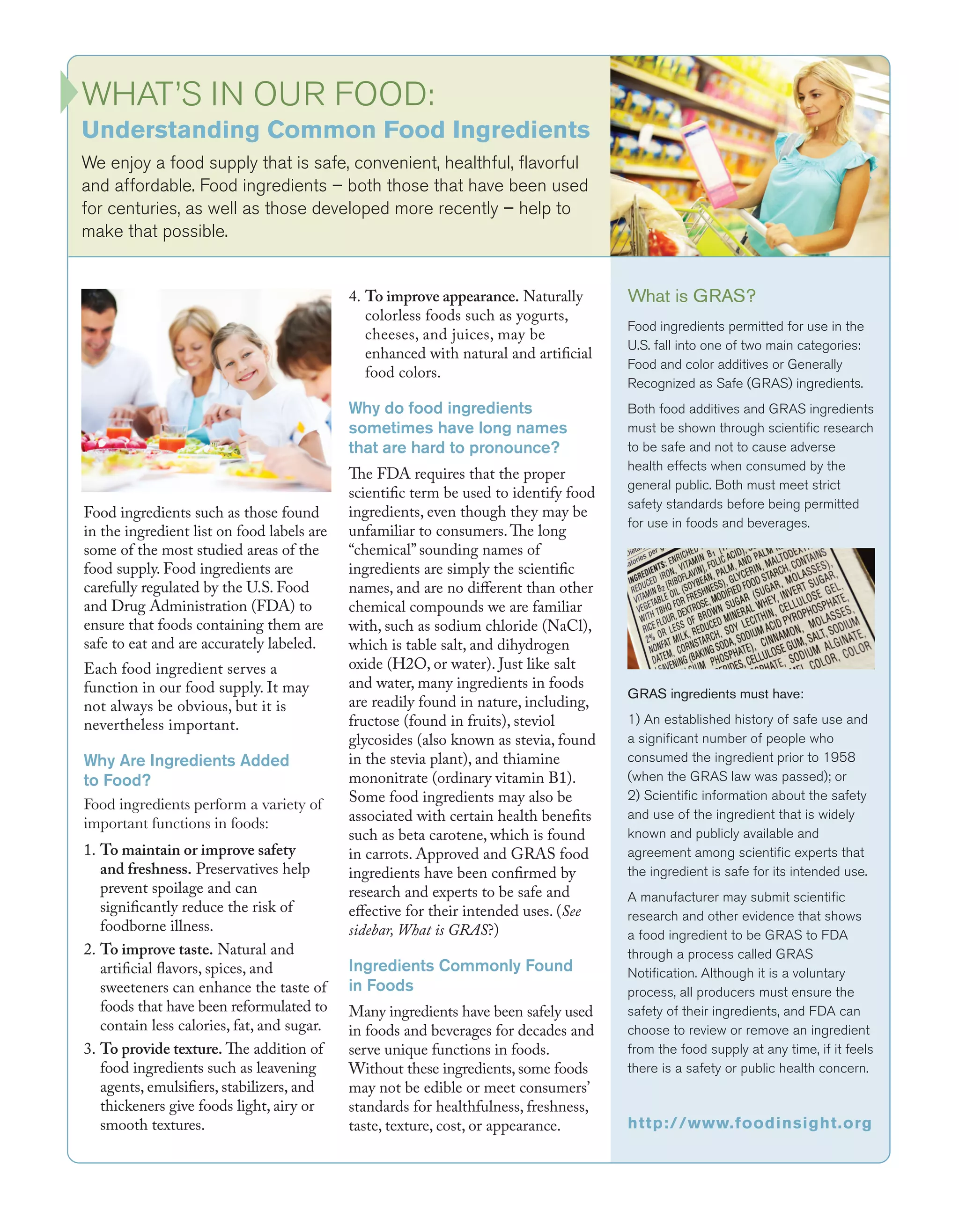 What's in Our Food (PDF) | PDF