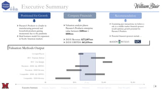 William Blair Investment Banking Competition Slide Deck | PPTX