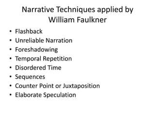 Final william faulkner presentation | PPTX