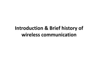 Final wireless communication | PPT