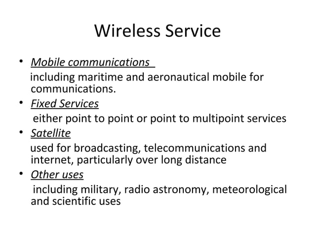 Final wireless communication | PPT