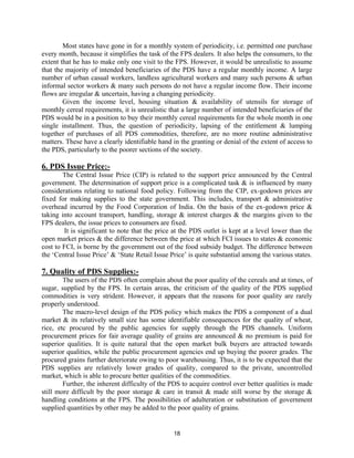 Public Distribution System | PDF