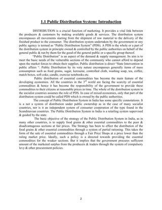 Public Distribution System | PDF