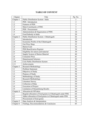 Public Distribution System | PDF