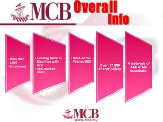 CSR - Maritius Commercial Bank | PPTX