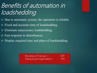 auto matic load shedding control for substation | PPT