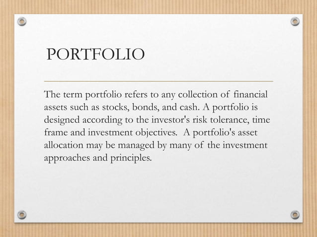 Sharpe Single Index Model | PPT