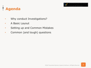 Workplace Investigations | PPT
