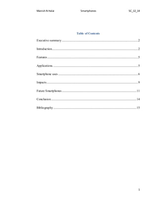 Final work smart phones project | PDF