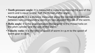 Worm Gear ppt | PPT