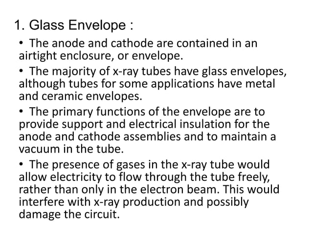 Components of X-Ray Tube | PPTX | Physics | Science