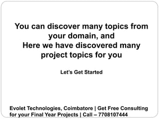 Final year projects: All you need to know about your Final year ...