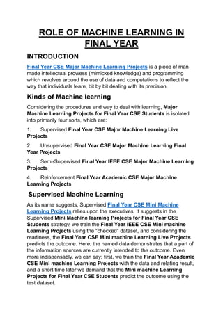 Final Year.pdf | Technology Industry | Industries