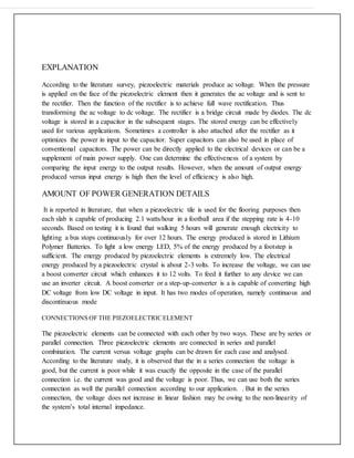 Footstep power generation system Final year be project | PDF