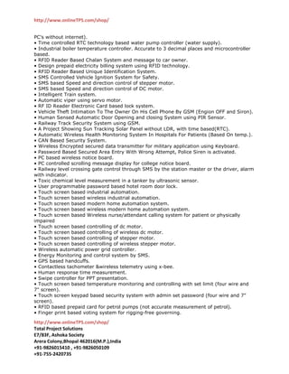 Final year electronics projects list | PDF