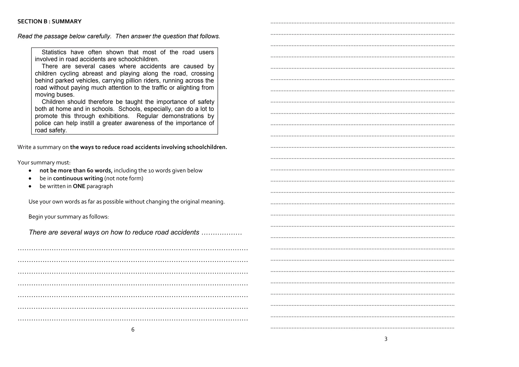 Final year form 1 paper 2 | DOCX