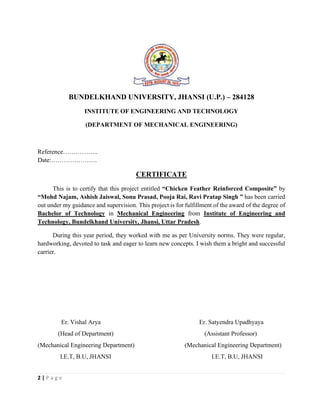 Mechanical Engineering Final year major project | PDF